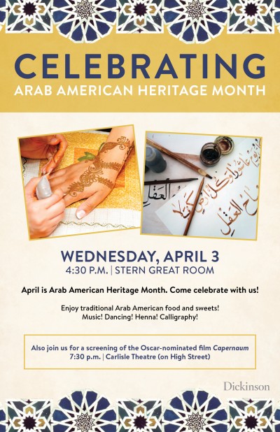 Celebrating Arab American Heritage Month | Dickinson College