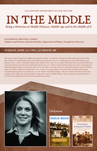 History Pflaum Lecture with Prof. Katherine Benton-Cohen: "In the ...