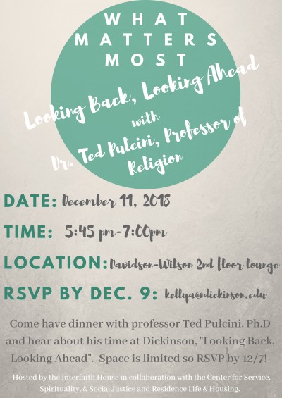 What Matters Most: Dr. Ted Pulcini | Dickinson College